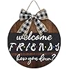Amazon.com: Friends Welcome Sign for Front Door,Porch Decorations ...