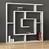 JV Home Labyrinth Collection 51x49 Inch Grand Bookcase Stylish ...