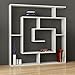 JV Home Labyrinth Collection 51x49 Inch Grand Bookcase Stylish ...