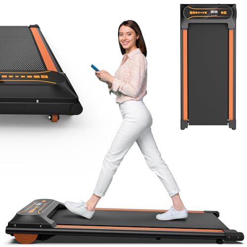 Walking Pad, 2.25HP Under Desk Treadmill, Portable Mini Walking ...