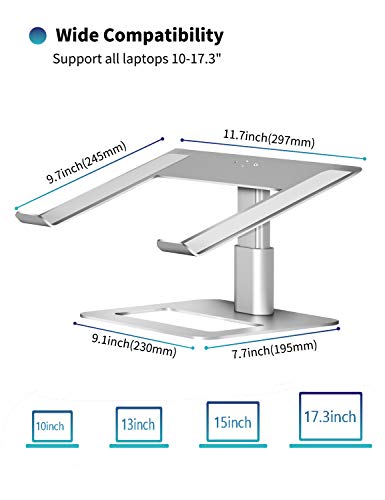 SOUNDANCE Adjustable Laptop Stand for Desk, Computer Stand, Ergonomic ...
