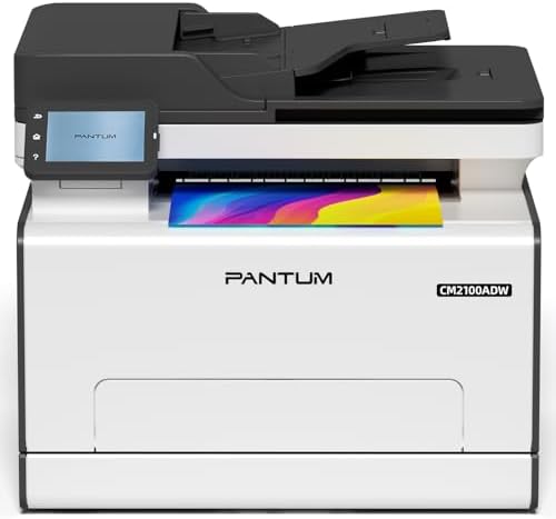 PANTUM CM2100ADW Laserdrucker, Farb-Multifunktionsdrucker zum Drucken, Kopieren und Scannen mit ...