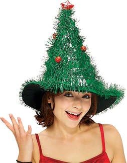 Amazon.com: Adult's Light Up Christmas Tree Costume Hat : Clothing ...