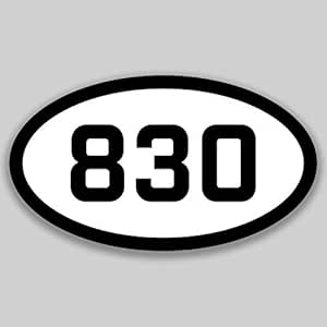 Amazon.com: 830 Area Code Sticker Texas New Braunfels Del Rio Eagle ...