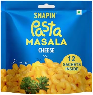 Snapin Pasta Masala Cheese |Pack of 12 (7.5g * 12) | 90g Pouch : Amazon ...