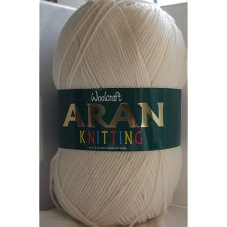 Aran 400g Wool/Knitting Yarn (Cream 400) : Amazon.co.uk: Home & Kitchen