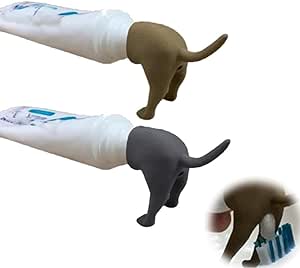 Amazon.com: Pooping Dog Butt Toothpaste Topper, Dog Pooping Toothpaste ...