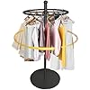 Amazon.com: SLVUAFRN Round Garment Rack, Floor Standing Rotatable ...