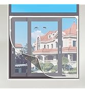 Magnetic Window Screen, DIY Window Screen for House Adjustable ...