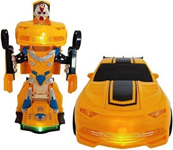 Buy Hanuman Enterprises Deform Robot Sports Car Toy with Lights, Music ...