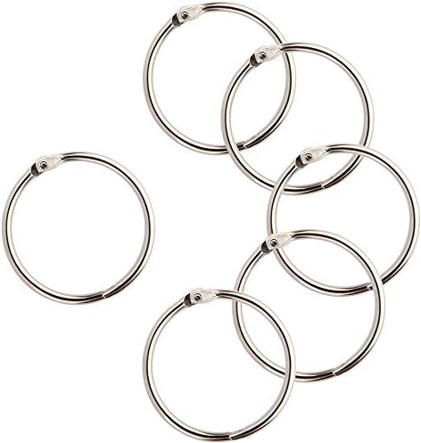 SPOKKI 60Pcs Small Book Rings - 30mm/1.2 inch Loose Leaf Index Rings ...