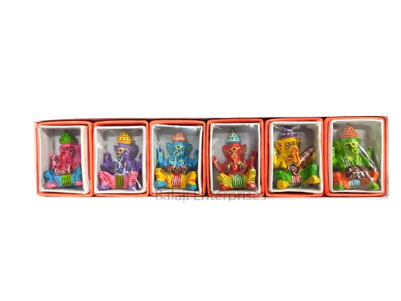 Buy Bala Ji's Lord Ganesha/Ganpati Wooden Idol for Pooja, Gift, Home ...