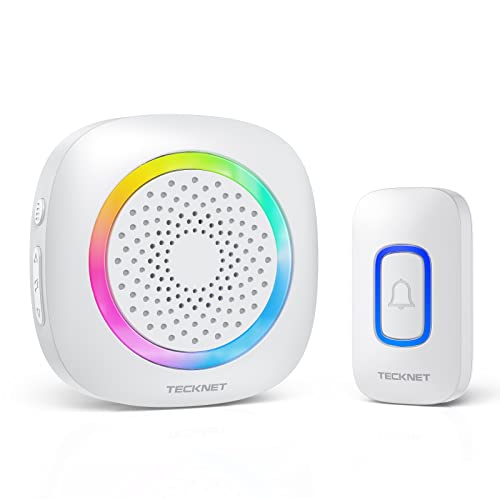 Snapklik.com : TECKNET Portable Wireless Doorbell, Battery Powered ...
