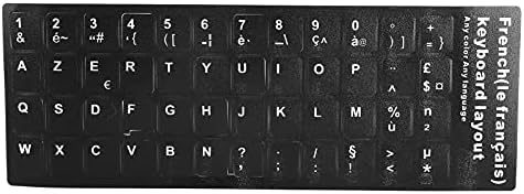 French Keyboard Sticker, Computer Laptop Keyboard Stickers White ...