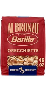 Amazon.com : Barilla Al Bronzo Mezzi Rigatoni Pasta 16 oz., Bronze Cut ...