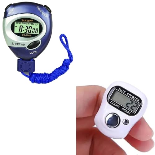 Combo of Alarm Digital Professional Timer Sports Stopwatch Watch Study ...