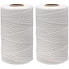G2PLUS 200M White Cotton String Twine -2MM Craft Cotton Cord - Cotton ...