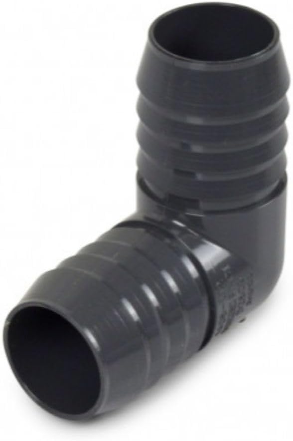 Amazon.com: PVC 90 Degree Hose Elbow Barb Connector - 1-1/4" Barbed ...