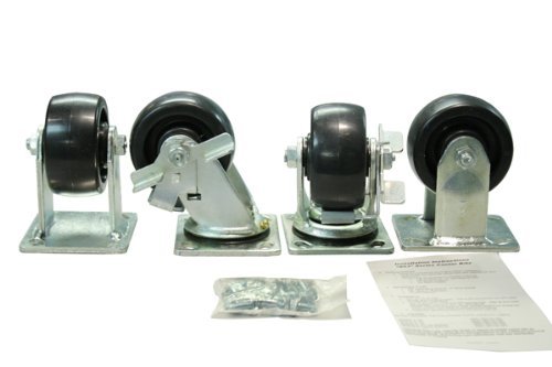 Amazon.com: 4" Job Box Caster Kit with Brakes : Tools & Home Improvement