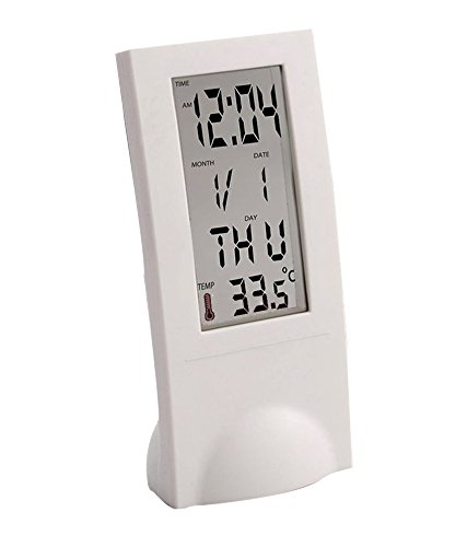 See Through Digital Clock with Temprature Display (Color May Vary ...
