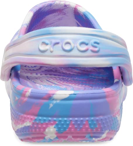 Snapklik.com : Crocs Kids Classic Marbled Tie Dye Clog
