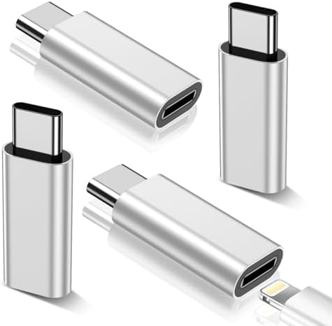 Amazon.com: 𝟒𝐏𝐚𝐜𝐤 𝐔𝐩𝐠𝐫𝐚𝐝𝐞𝐝 Lightning to USB C Adapter for iPhone 16/15 ...