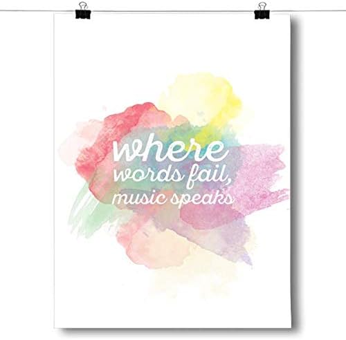 Amazon.com: Inspired Posters - Where Words Fail, Music Speaks ...