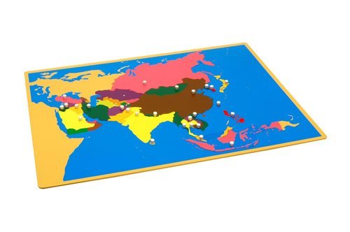Buy Montessori Puzzle Map of Asia with Control Maps Online at ...