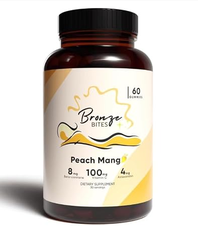 Amazon.com : Bronze Bites Tanning Gummies, Daily Tanning Gummies, Super ...