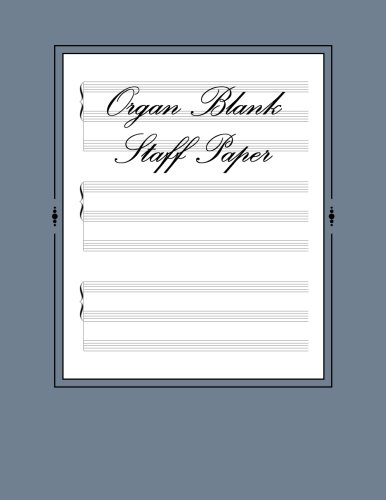 Organ Blank Staff Paper: 180 Sheets : Amazon.in: Office Products