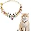 Amazon.com : HOWWFALY Dog Collar and Cat Collar Gold Chain Necklace Stainless Steel Adjustable ...