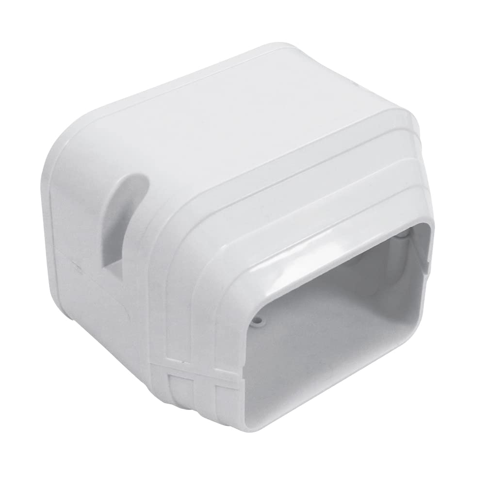 Snapklik.com : 4" W Duct End, Decorative PVC Line Set Cover Kit Parts ...