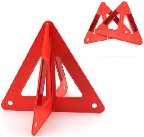LALOCAPEYO 2Pcs Portable Car Emergency Reflective Warning Triangle Car ...