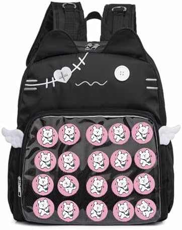 Amazon.com: MILLEVIBE Kawaii Emo Backpack for Girls College Kids ...