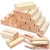 Amazon.com: ISUSSER 15 Pieces Wood Table Number Stands Wood Place Card ...