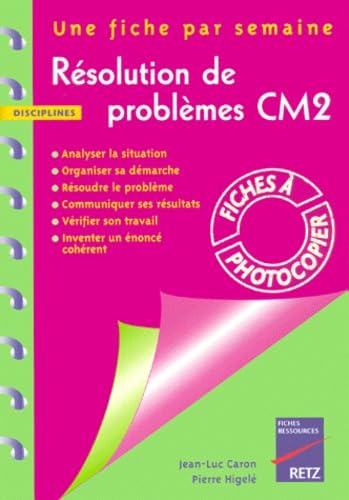 Amazon.com: RESOLUTION DE PROBLEMES CM2: 9782725619934: Collectif, Jean ...