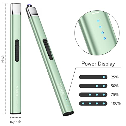 Snapklik.com : REIDEA Lighters 2 Pack R1 Flat Electronic Candle Lighter ...