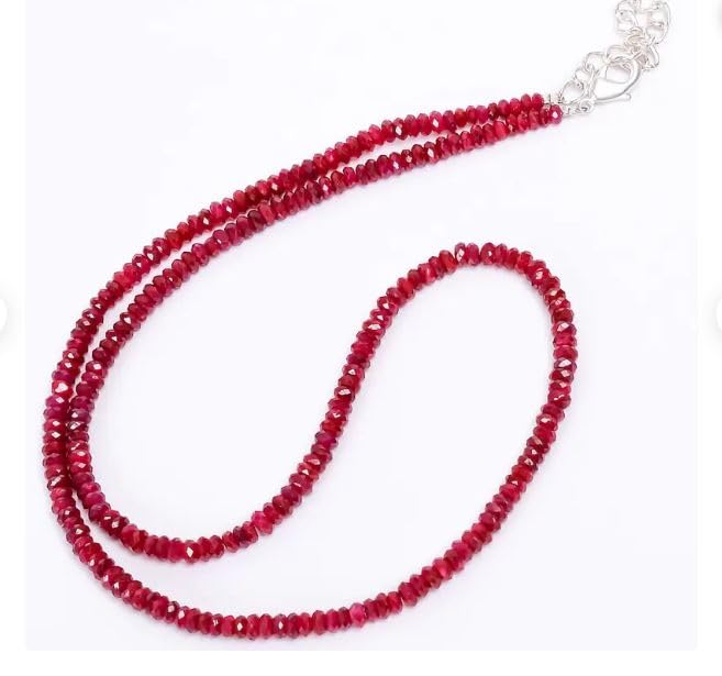 Rare-GEMS Manik Moti Mala A1 Grade Yakoot Burma Ruby Mala 108 Beads ...