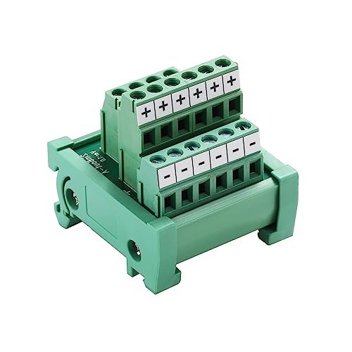 Snapklik.com : 2 In 6 Out Terminal Blocks Module, 25A DIN Rail And ...