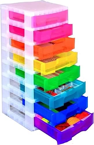 Colourful Plastic Modular Drawer For Schools Nurseries Rainbow Coloured ...