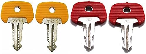 4 Pcs Replacement Ignition Keys 701 702 for Jungheinrich Ant BT ...