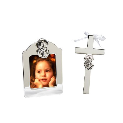 Amazon.com : Photo Frame and Cross - Silver - Makes Great Baptism Gift ...