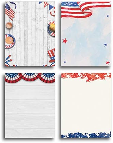 Amazon.com : American Patriotic Stationery Printer Paper Variety Pack ...