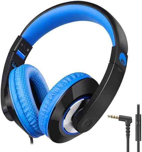 Amazon.com: rockpapa Comfort+ Kids Headphones with Microphone and ...