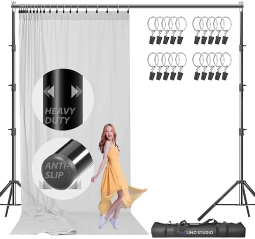 Amazon.com : LimoStudio (Heavy Duty) 10 ft. Wide x 10 ft. Tall Backdrop ...
