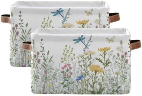 Amazon.com: SOUJOY 4 Pack Fabric Storage Basket for Shelves, Foldable ...