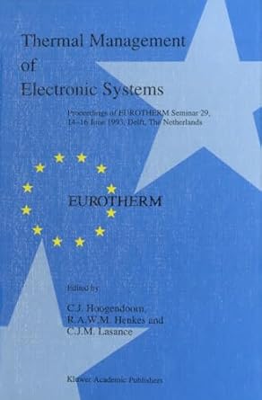 Buy THERMAL MANAGEMENT OF ELECTRONIC SYSTEMS: v. 1 Book Online at Low ...