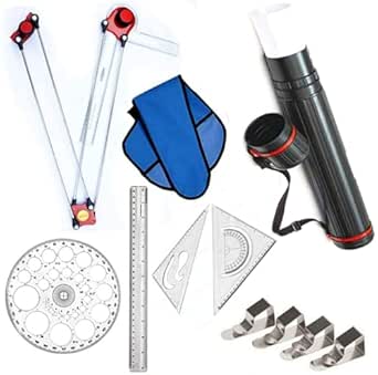 Amazon.com: Mini Drafter Set for Engineering Drawing, with Procircle ...