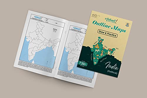 Arihant Outline Map of India - Political (Set of 3 Booklet) | 24 Maps ...