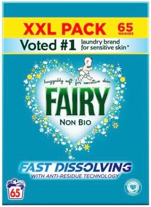 Fairy Non-Bio Powder Kind to Sensitive Skin Laundry, 140 Washes ...